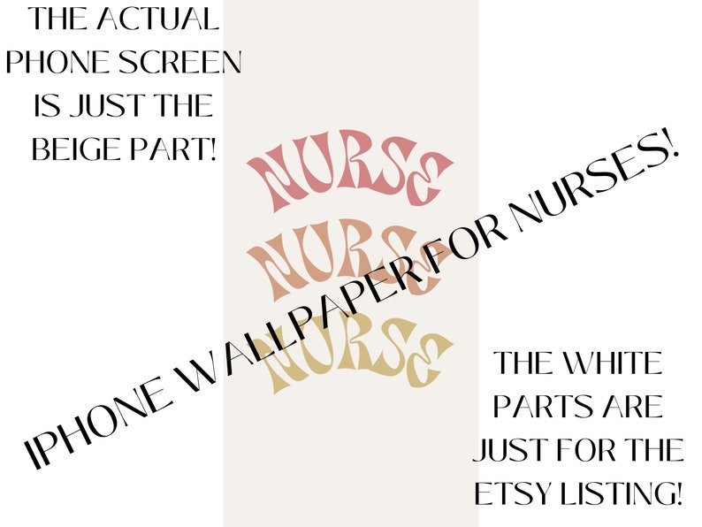 Downloadable iPhone Wallpaper (NURSE) - Etsy