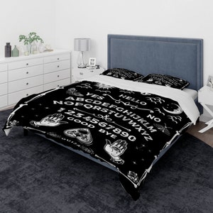 Ouija Board Skeleton Skull 3 Piece Duvet Set-gothic Duvet-skull Decor ...