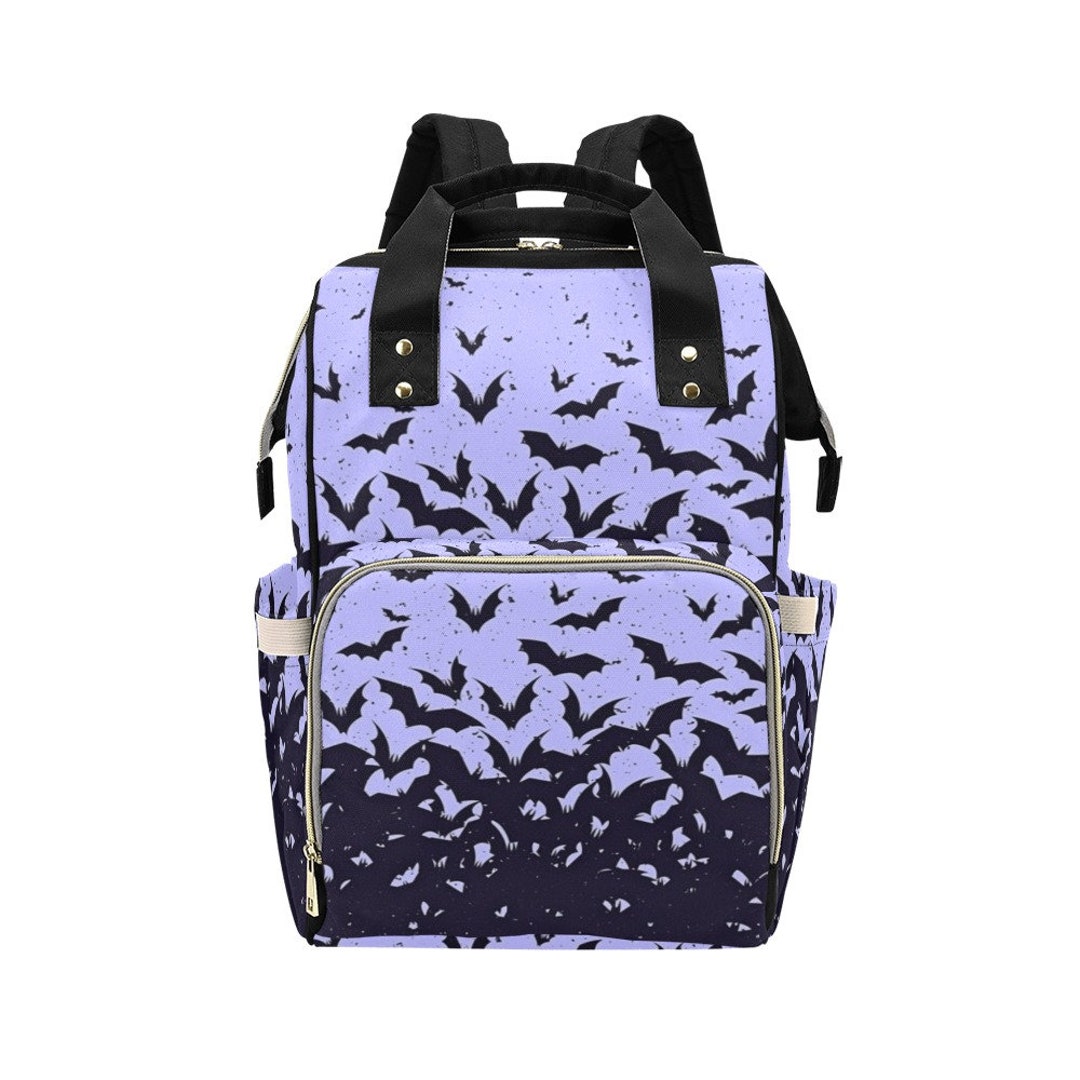 Pastel Kawaii Goth Bats Diaper Bag Diaper Backpack Gothic Witch Bat ...