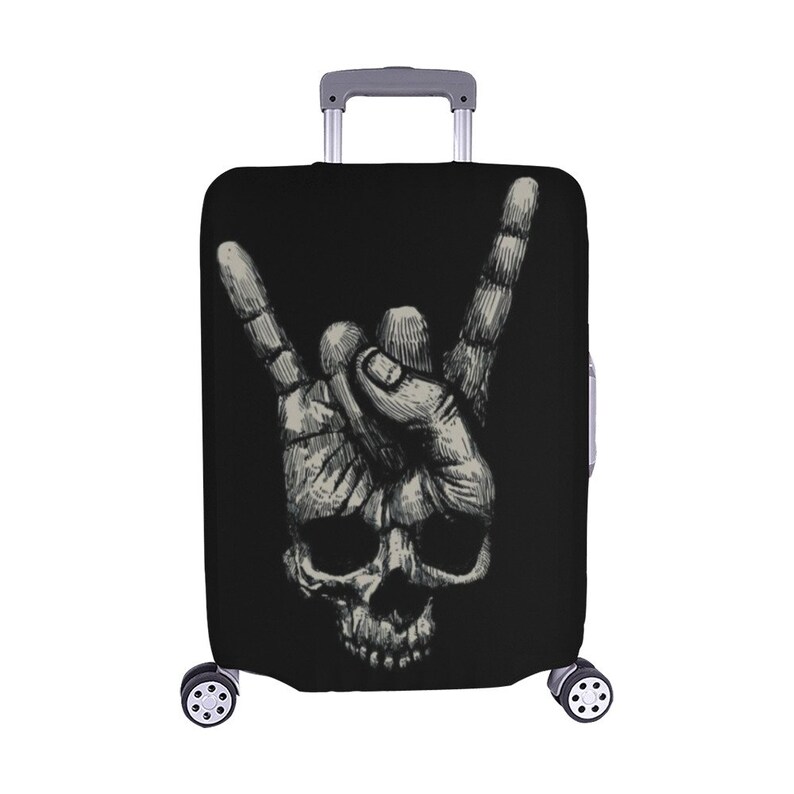 Goth Skeleton Satanic Skull Suitcase Cover Gothic Luggage - Etsy