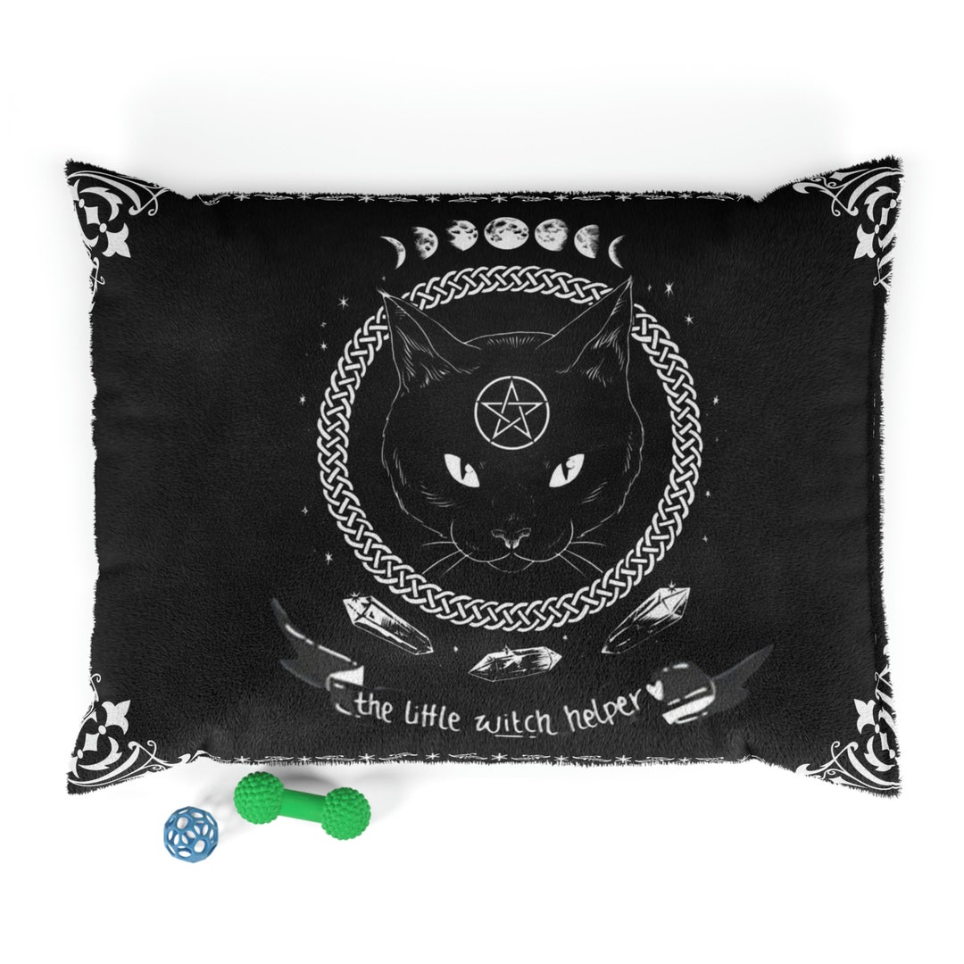 Cute Goth Pet Comfy Cushion Bed Witch Helper Cat Dog - Etsy