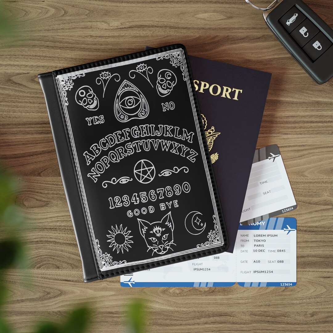 Goth OUIJA BOARD Passport Cover Vegan Satanic Passport Case Gothic ...