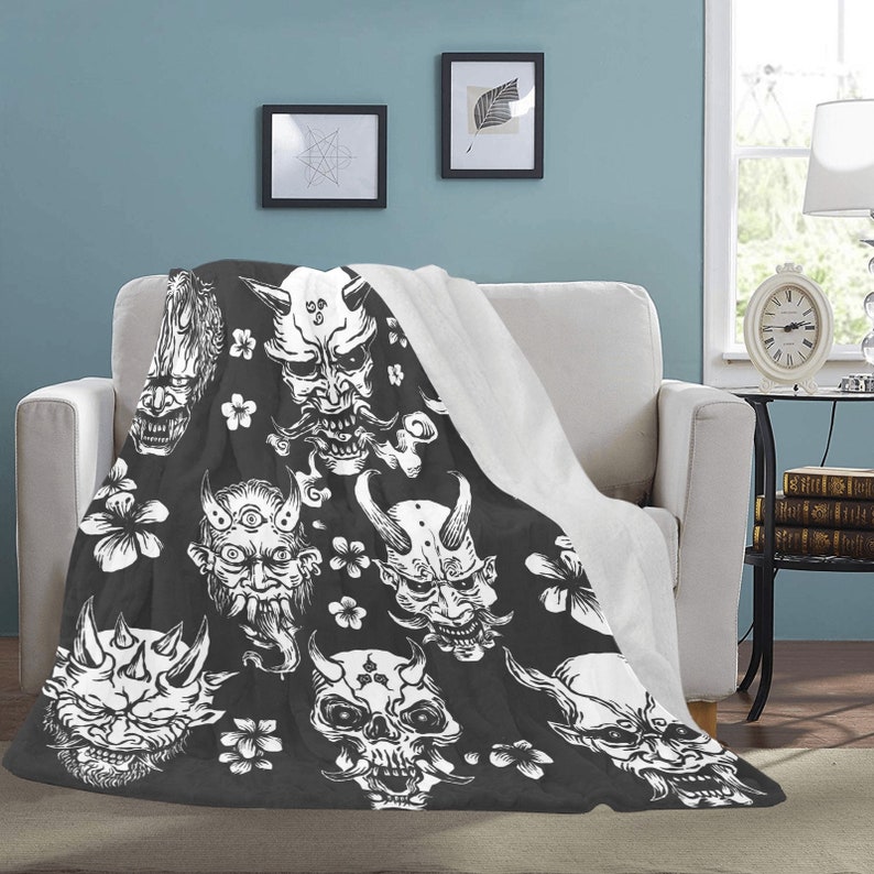 Goth Satanic Devil Blanket Occult Gothic Demon Demonic - Etsy