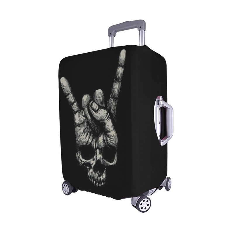 Goth Skeleton Satanic Skull Suitcase Cover Gothic Luggage - Etsy