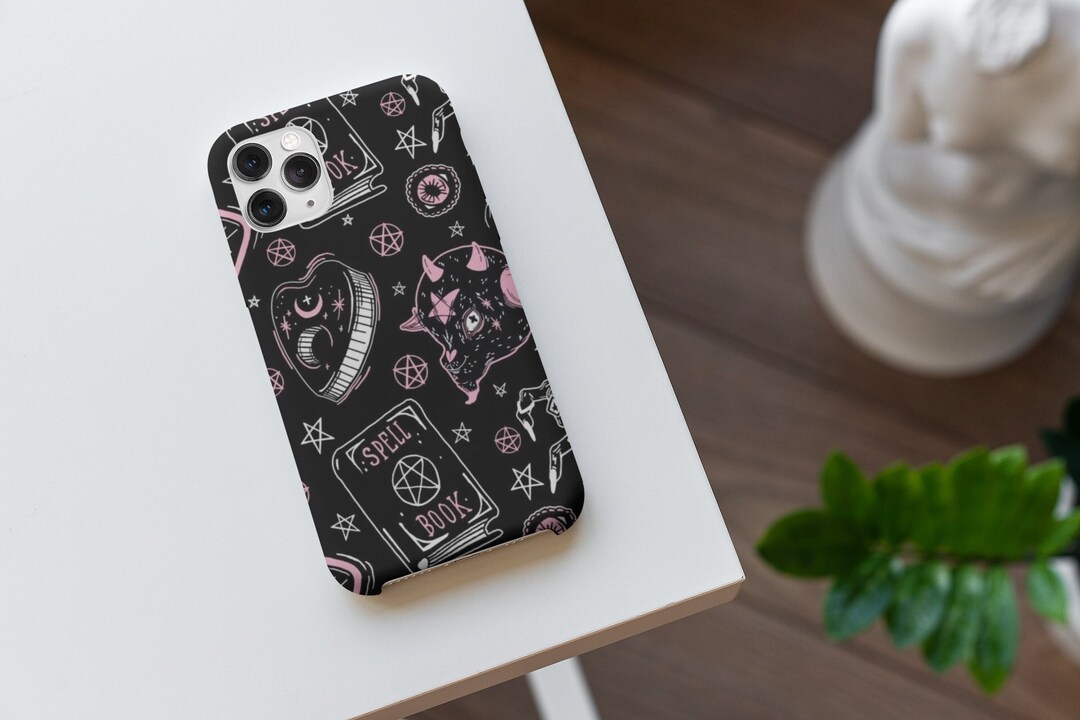 Pastel Goth Kawaii Baphomet Tough Phone Cases, Occult Cover, Witch ...