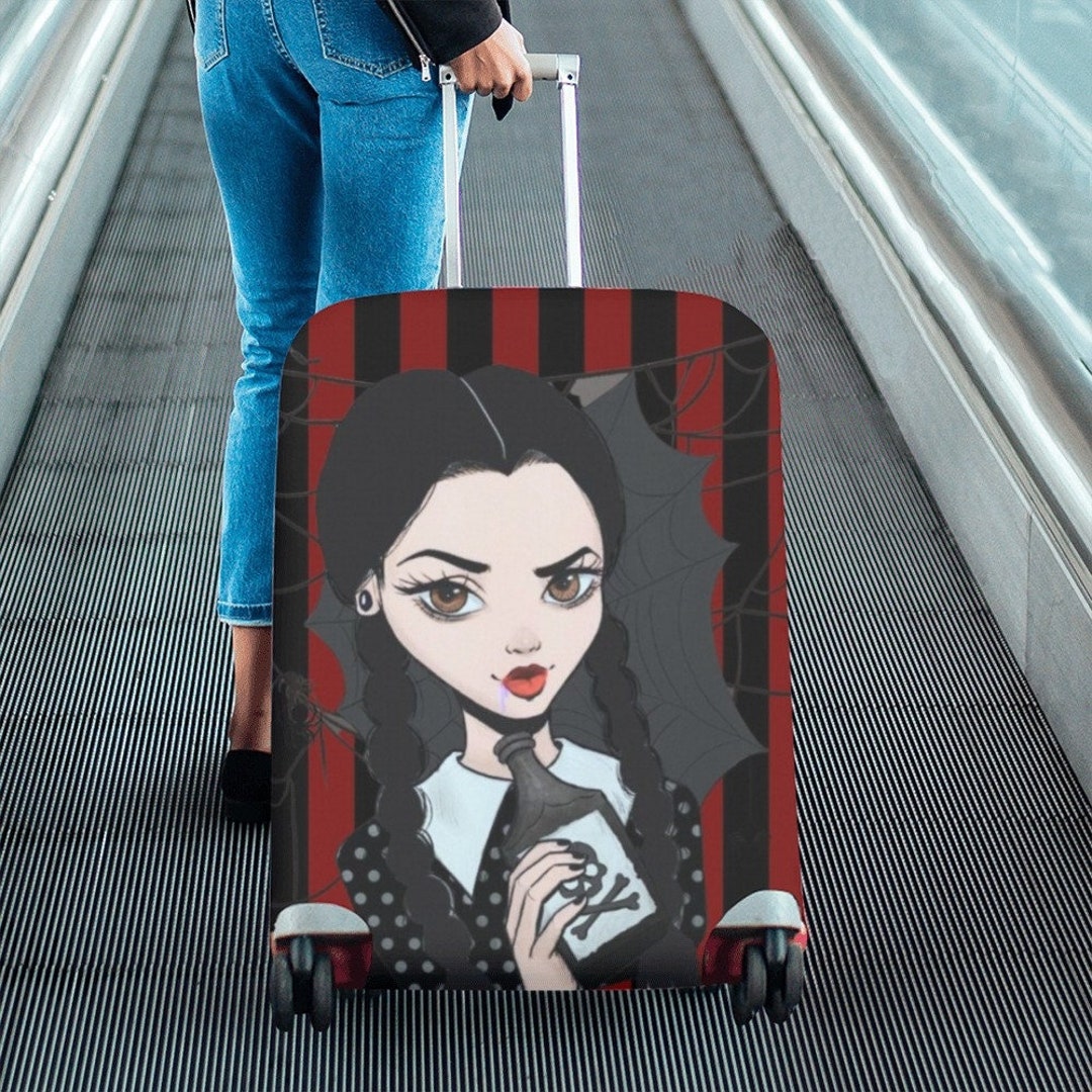 Goth Gothic Poison Girl Suitcase Luggage Cover, Spooky Suitcase ...
