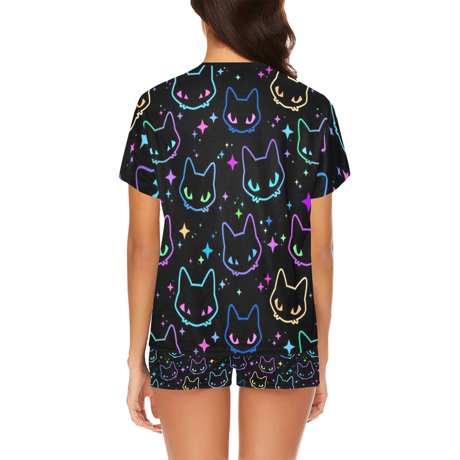 Goth Pastel Gothic Pajama, Satanic, Mystic, Cat Cats, Clothing, Yami ...