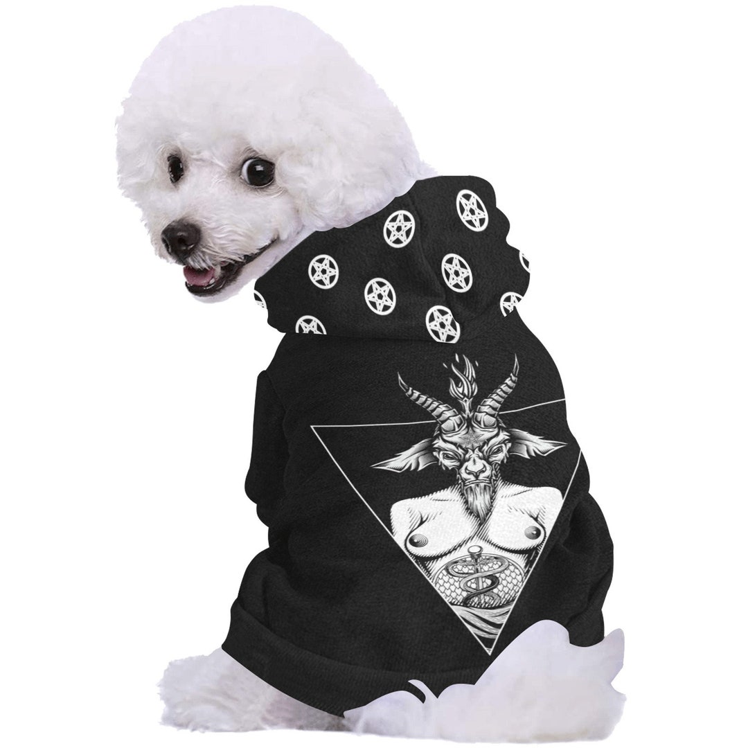 BAPHOMET PET HOODIE Goth Dog Clothes Gothic Puppy Clothing - Etsy