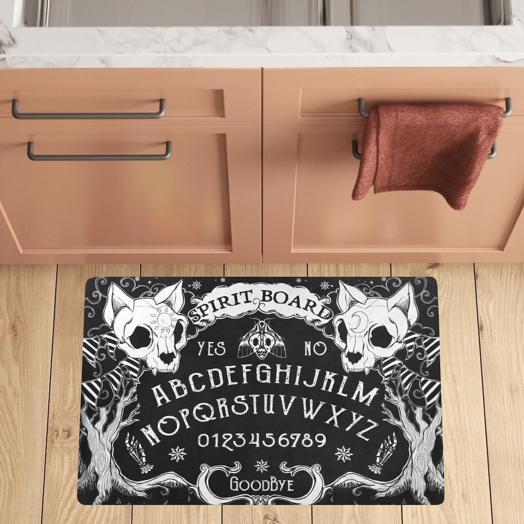 Ouija Board Goth Kitchen Mat, Gothic Home Decor, Rug, Satanic, Kitchen ...