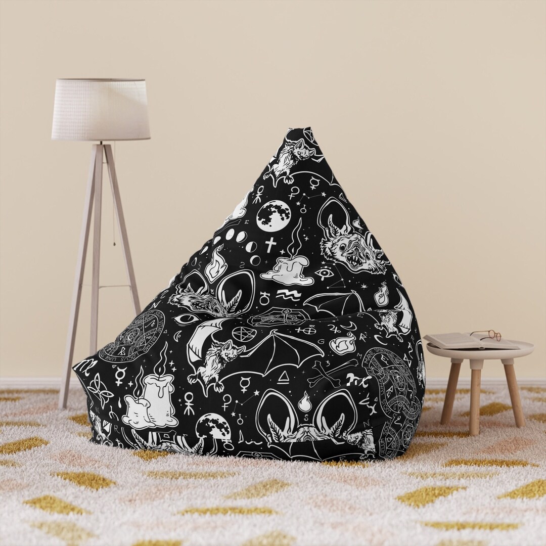 Satanic Bat Bean Bag COVER Gothic Goth Pentagram Bean Bag - Etsy