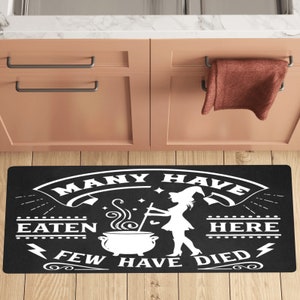 Goth Unique Kitchen Mat Gothic Home Decor Rug Black - Etsy