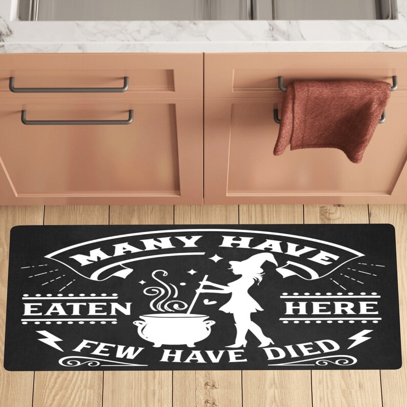Goth Unique Kitchen Mat Gothic Home Decor Rug Black - Etsy