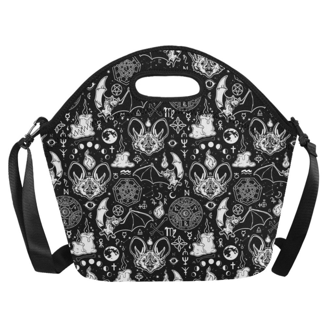 Witchcraft Mystical Goth Satanic Lunch Bag / FE Gift, Travel, Drink ...