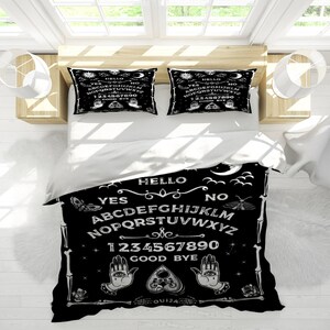 Ouija Board Skeleton Skull 3 Piece Duvet Set-gothic Duvet-skull Decor ...