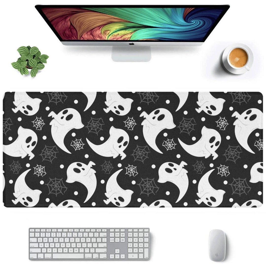 Spooky Ghost L Witchcraft Mystical Goth Desk Mat, Witchcraft Desk Mat ...