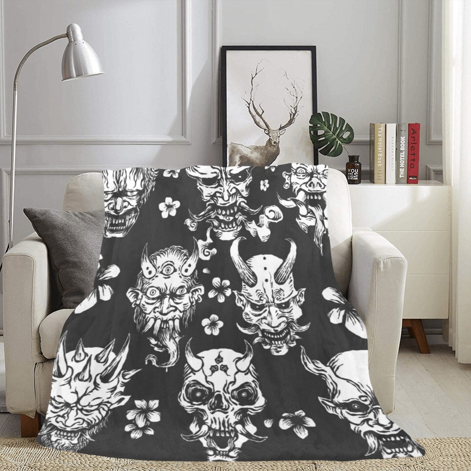 Goth Satanic Devil Blanket Occult Gothic Demon Demonic - Etsy