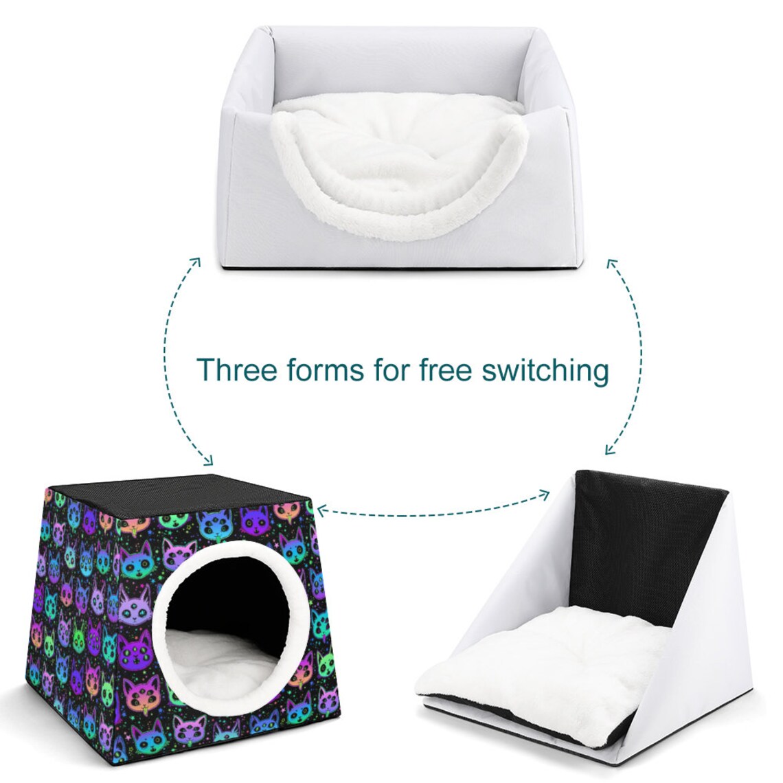 Pastel Goth Pet Soft Sleeping Bed Puppy & Cat House Gothic - Etsy