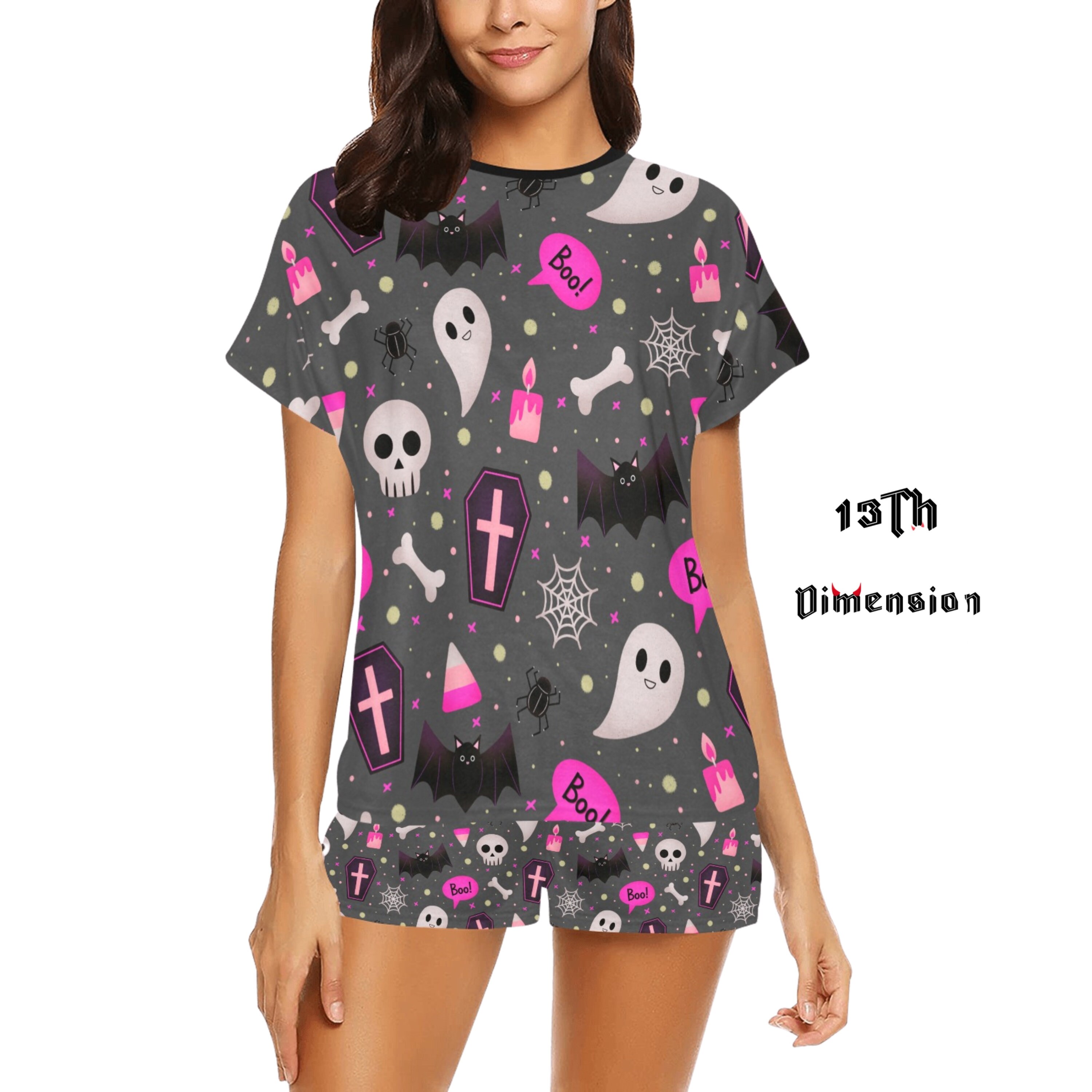 Skull Coffin Ghost Pastel Gothic Pajama, Pastel Gothic Goth Clothing ...