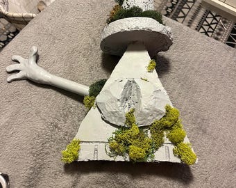 Mini Bill Cipher Statue - Cipher Hunt Statue - Gravity Falls Inspired ...