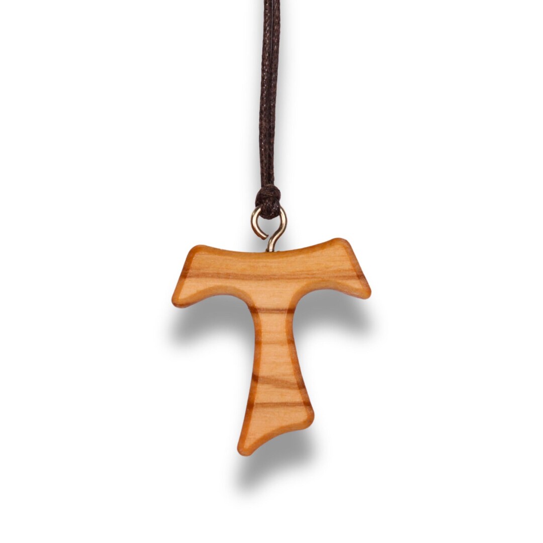 Tav Olive Wood Cross Necklace – Handcrafted in Nazareth - Etsy