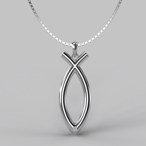 Ichthus Necklace - Etsy