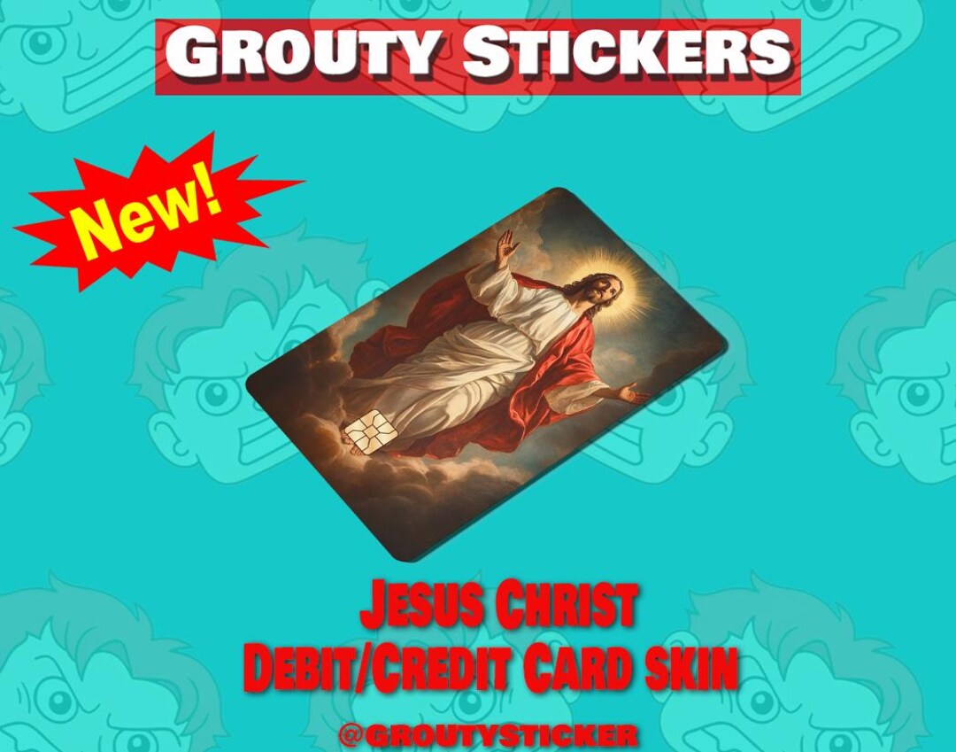 Jesus Christ Debit Card Skin Credit Card Skin Card Sticker - Etsy