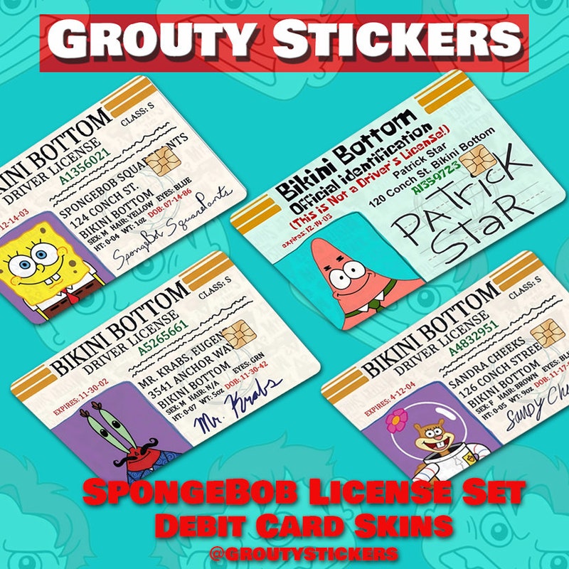 Spongebob License - Etsy