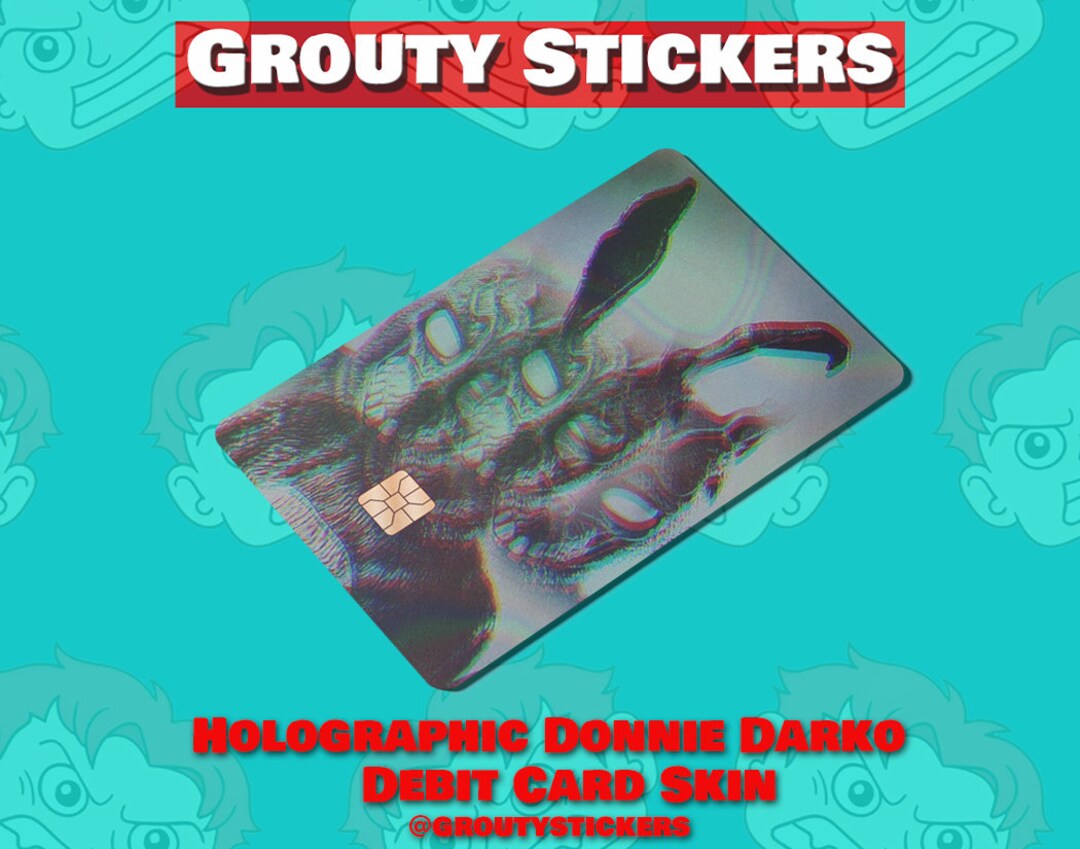 Holographic Donnie Darko / Frank Debit Card Skin Credit Card Skin Card ...