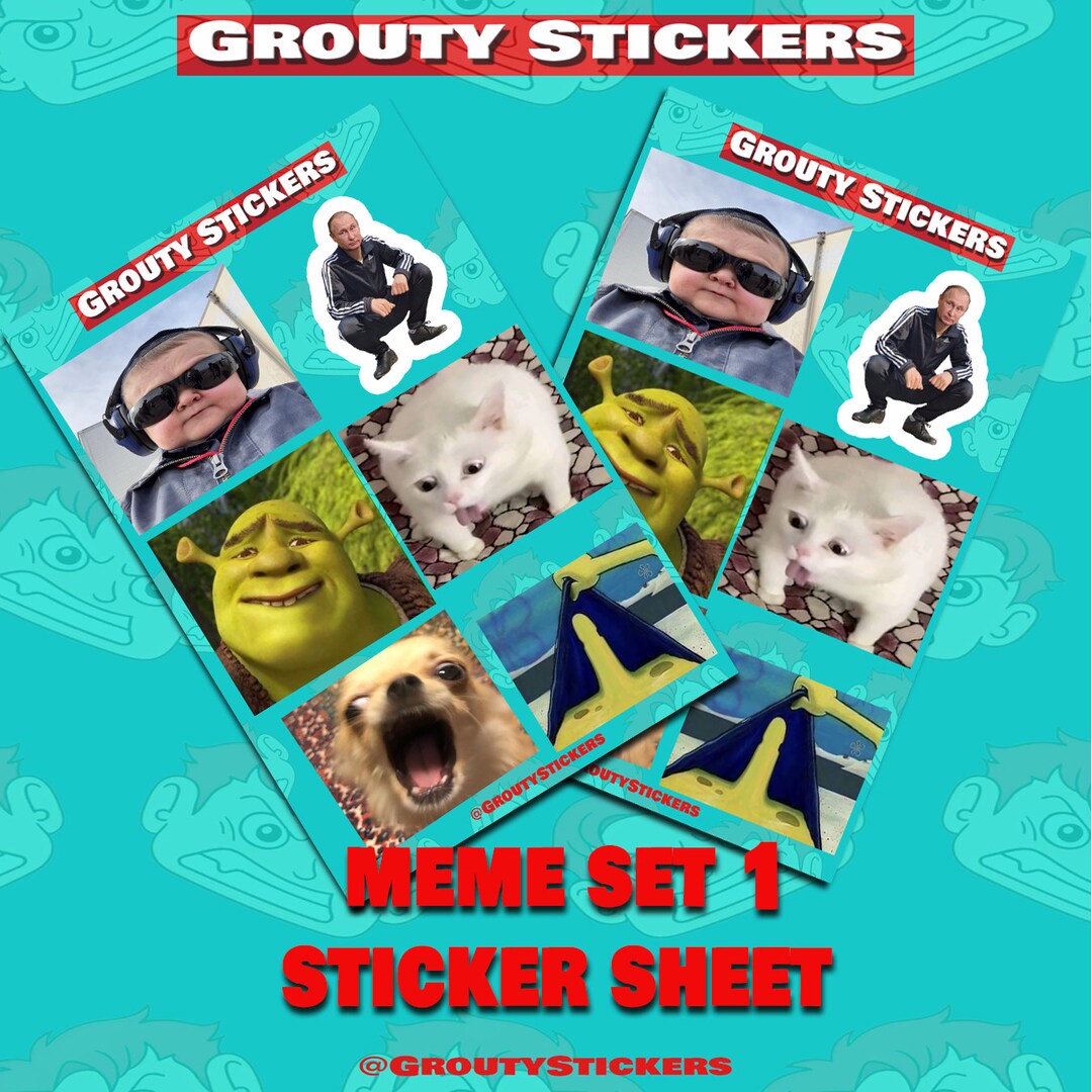 Meme Sticker Sheet for Bottles, Laptop, Binder - Etsy