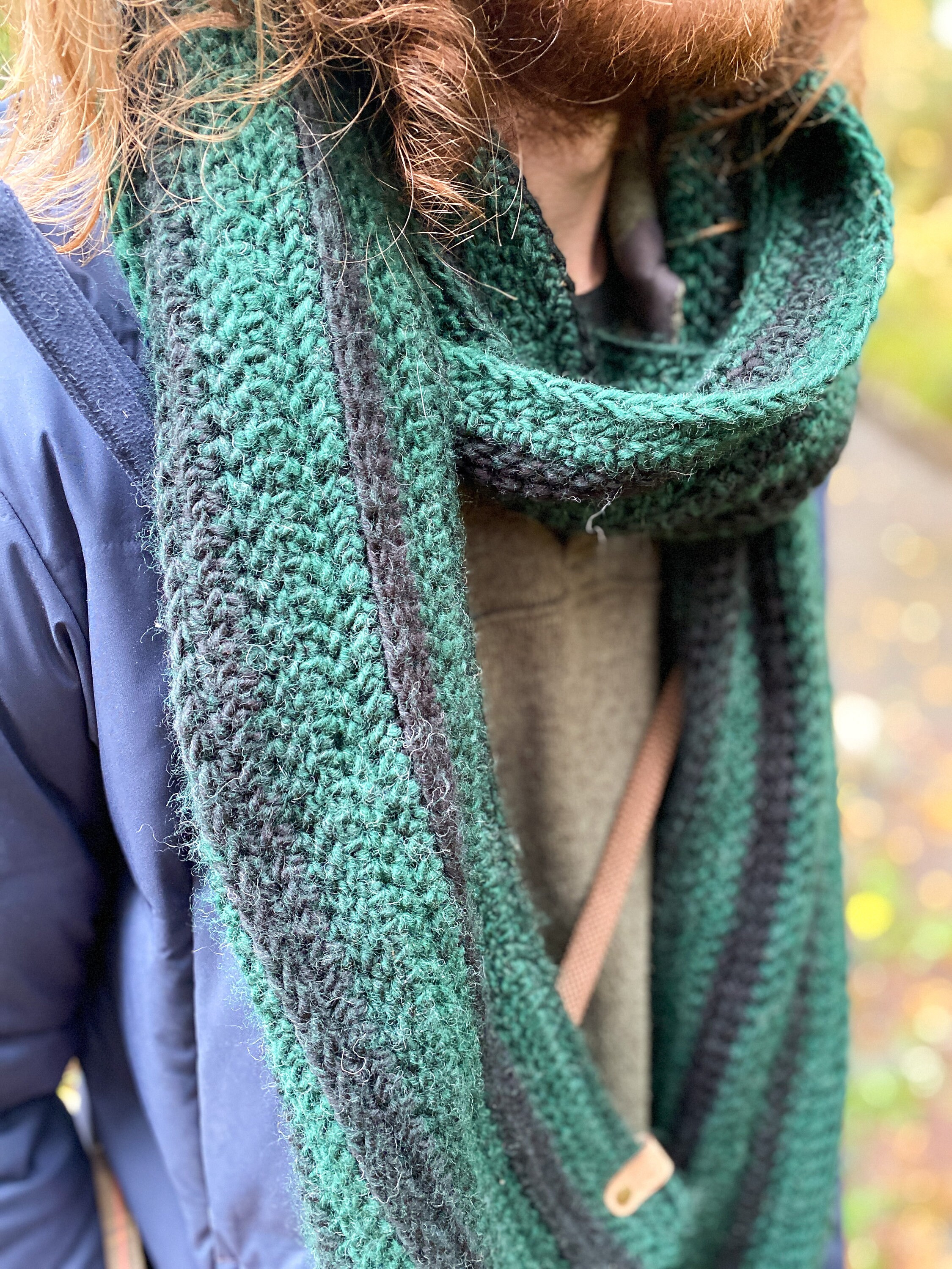 Evergreen Ribbed Crochet Scarf Pattern | Unisex Beginner Project ...