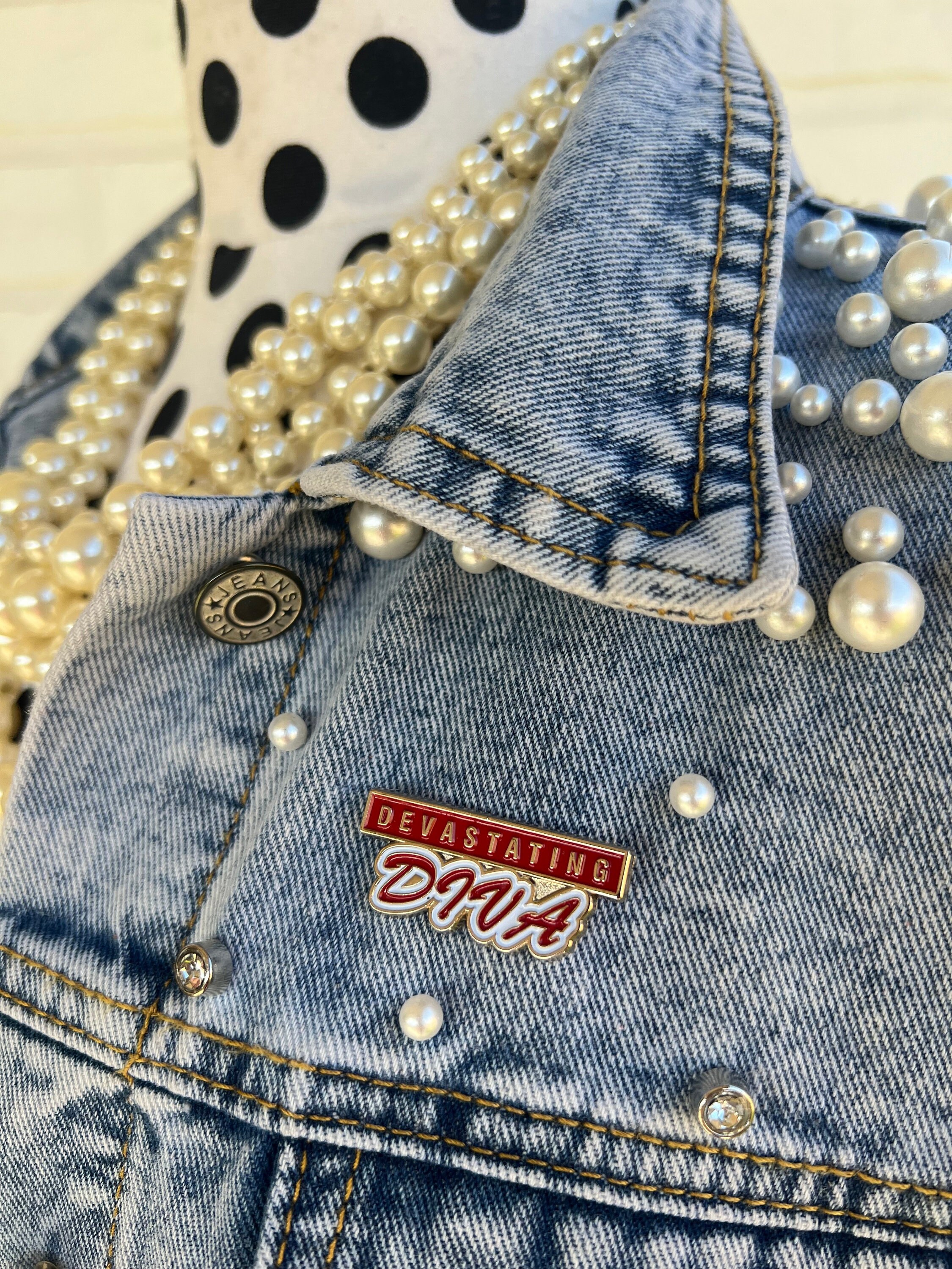 Devastating Diva Lapel Pin - Etsy