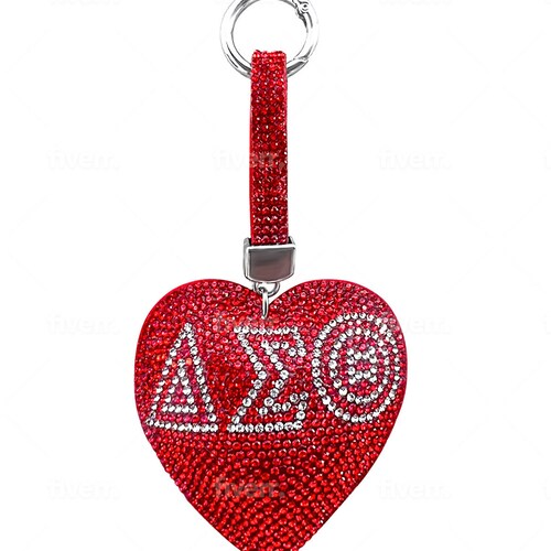 Delta Sigma Theta Key Chain - Etsy