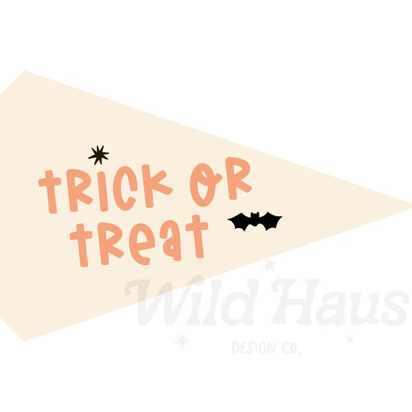 Halloween Pennant Flag - Etsy