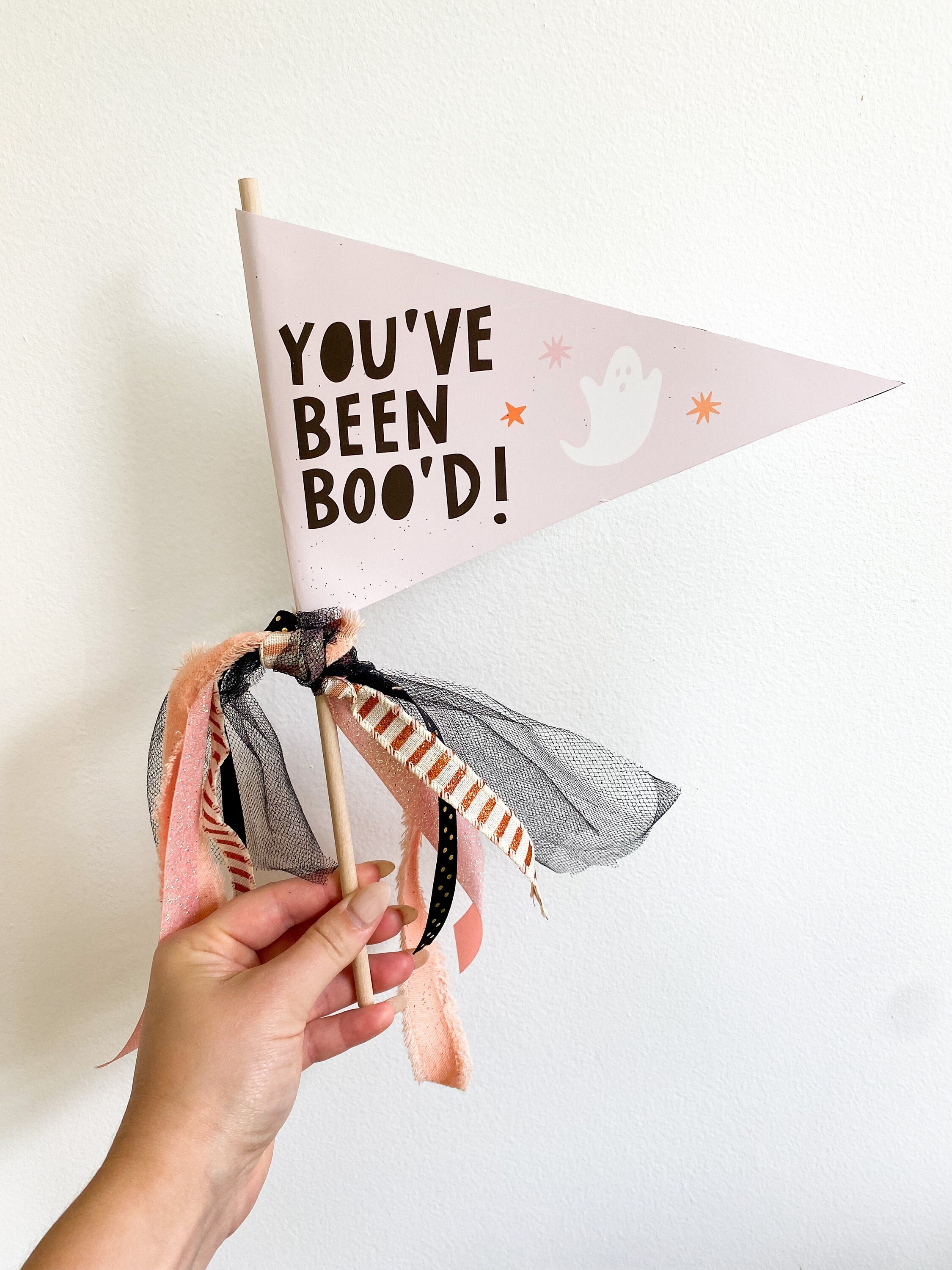 You've Been Boo'd Pennant Flag Printable // Halloween - Etsy