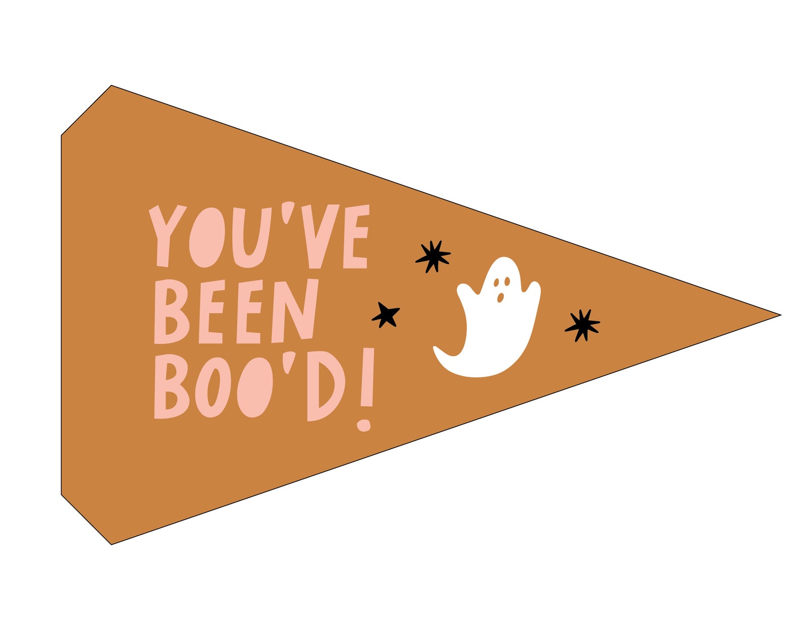 You've Been Boo'd Pennant Flag Printable // Halloween - Etsy