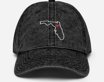 Florida State Outline Hat - Etsy
