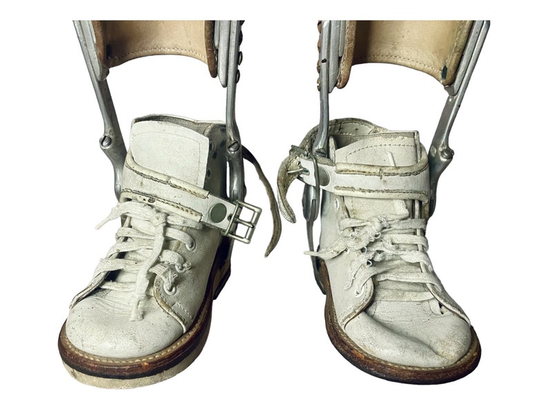 Antique Medical Science Leather Steel Metal Orthopedic Polio Full Hip ...