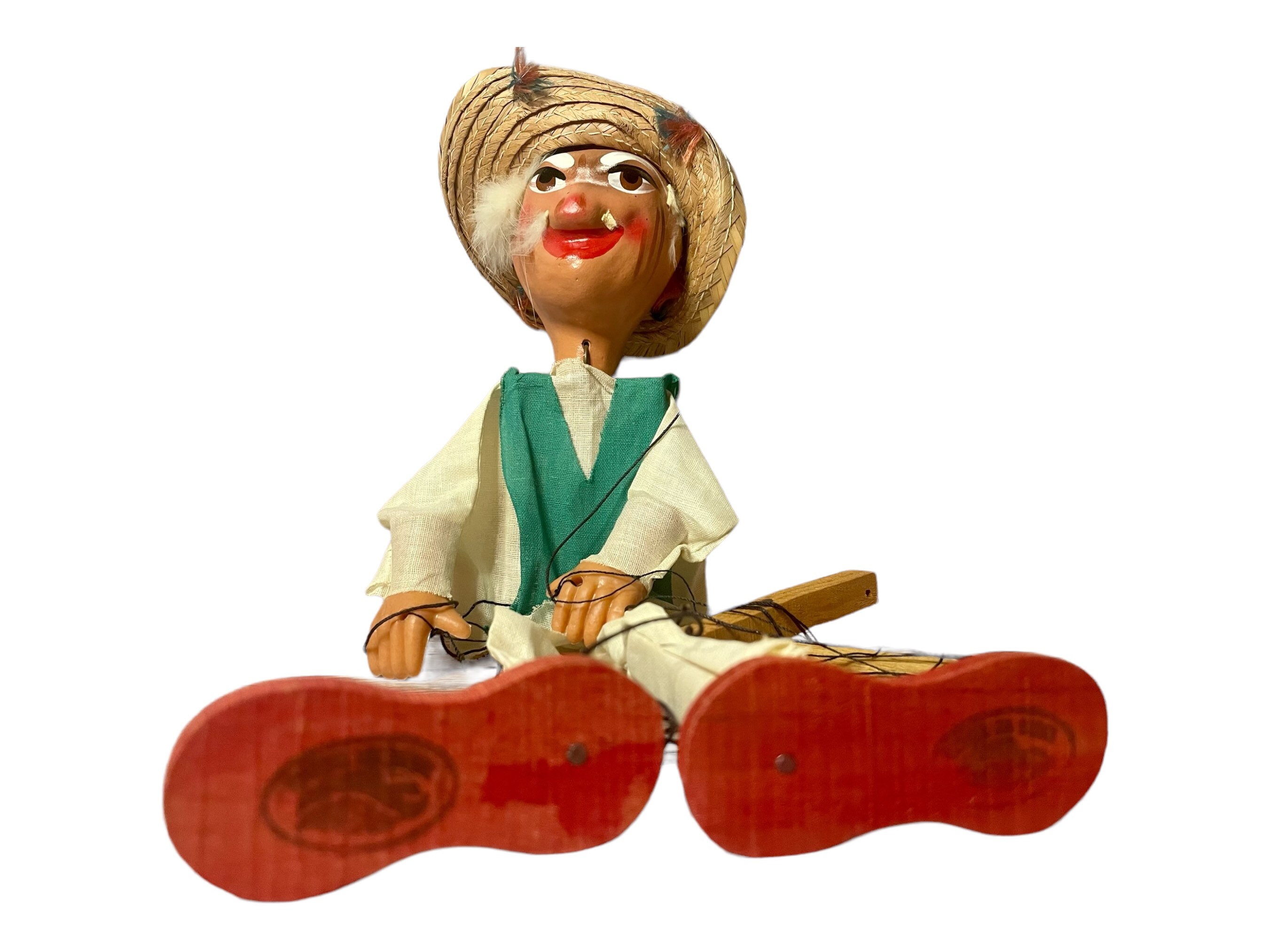 Vintage Marionette Wooden Mexican Bandit String Puppet - Etsy