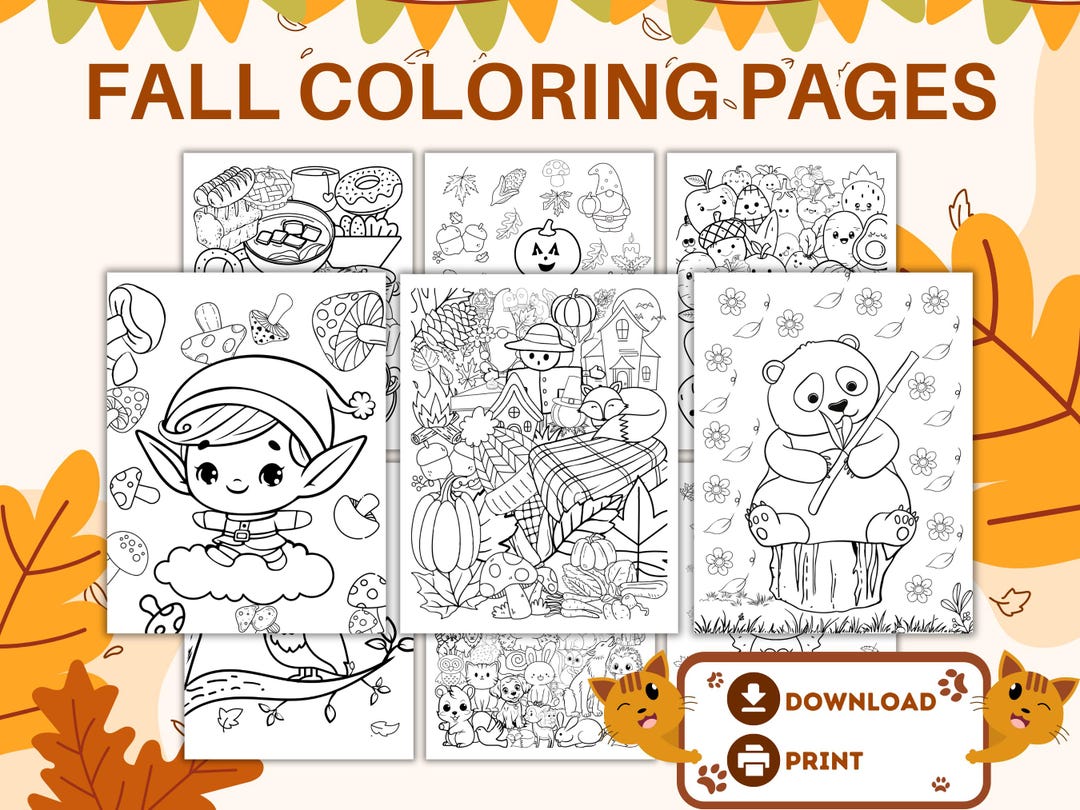 Fall Coloring Pages Family Fun Screen-free Activities for Toddlers and ...