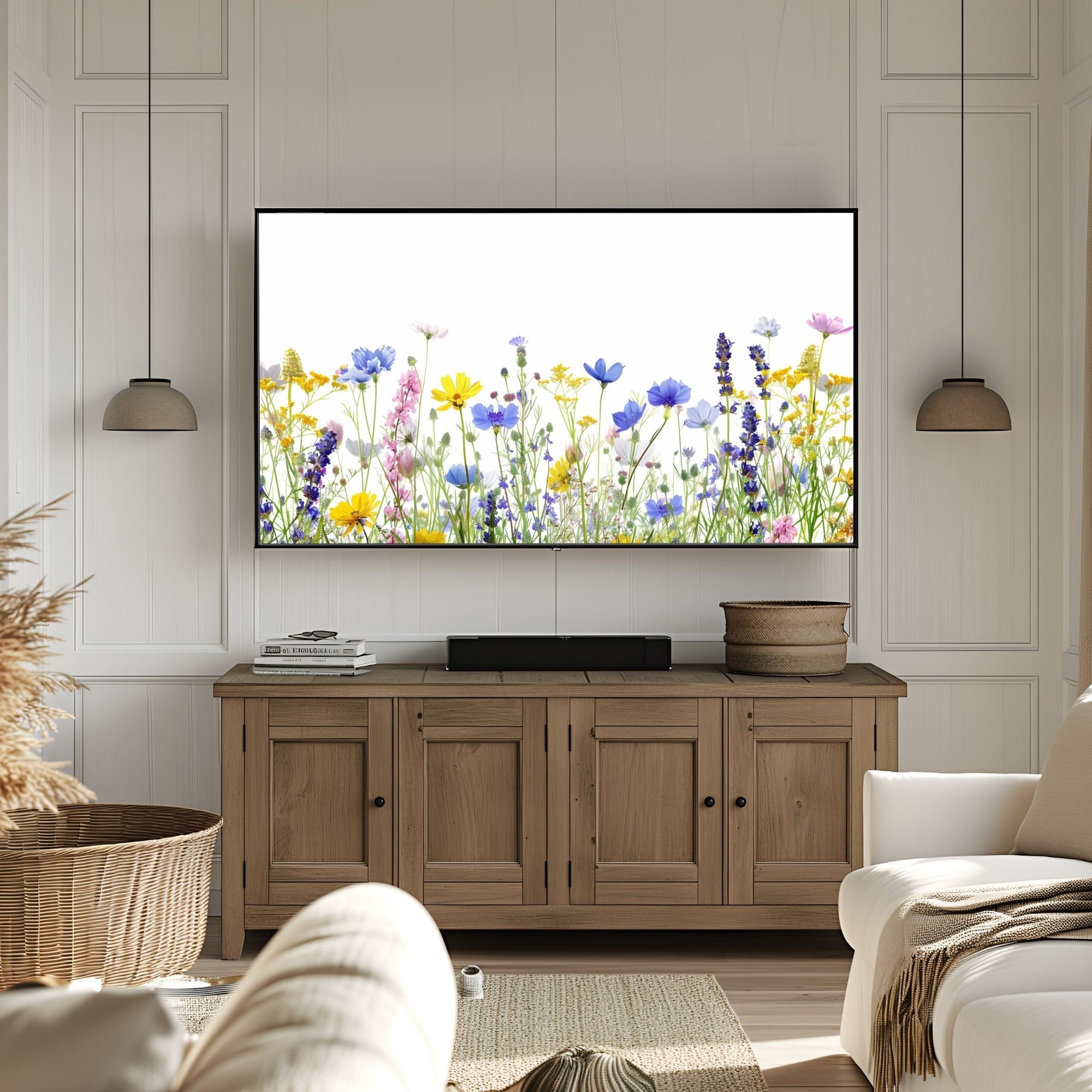 Wildflowers Spring Frame TV Art Spring Botanical Samsung Frame ...