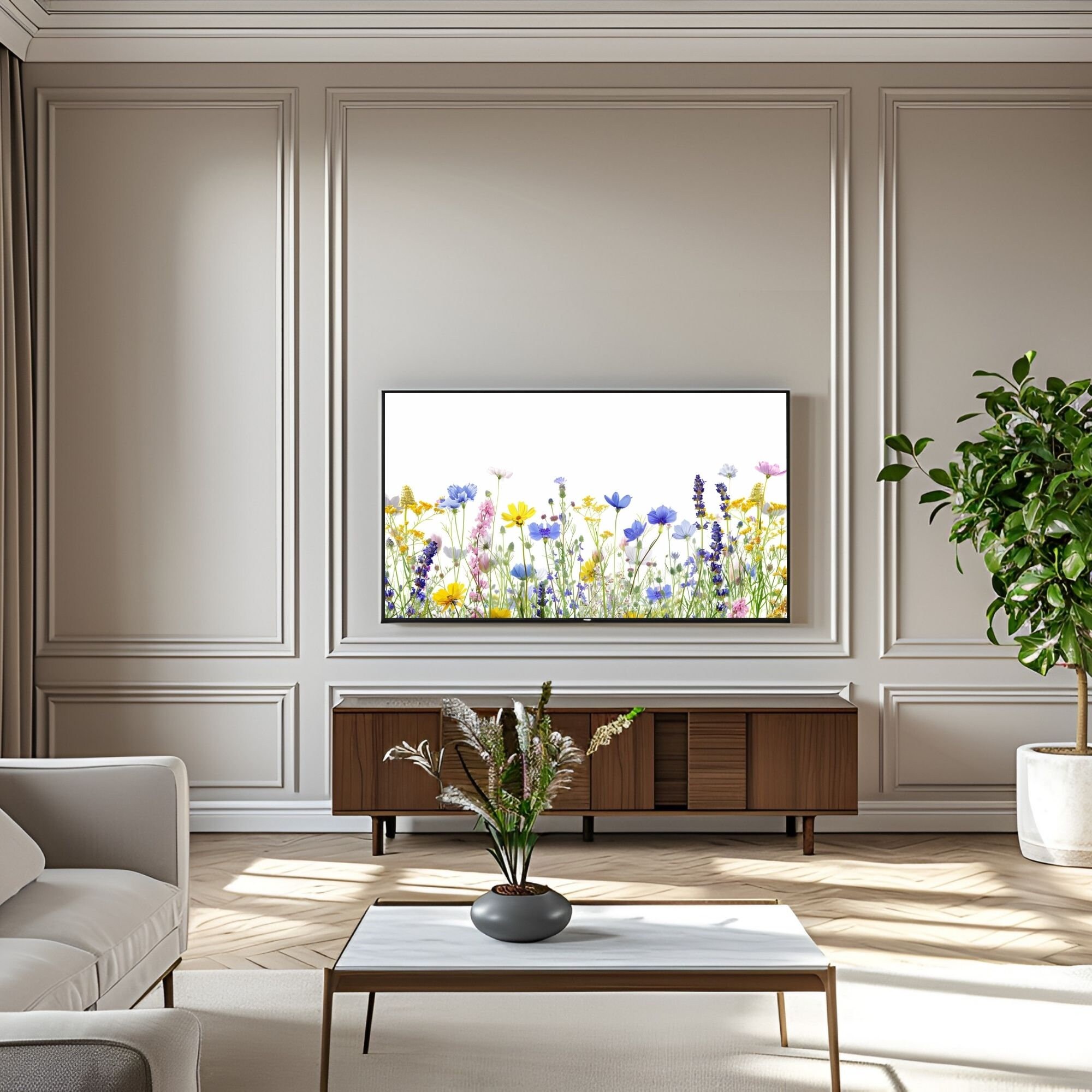 Wildflowers Spring Frame TV Art Spring Botanical Samsung Frame ...