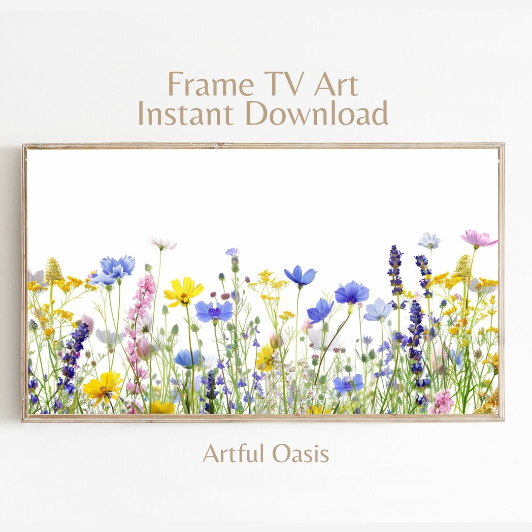 Wildflowers Spring Frame TV Art | Spring Botanical | Samsung Frame ...