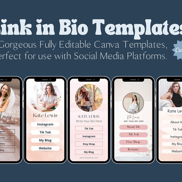 Blog Canva Bio Website - Etsy