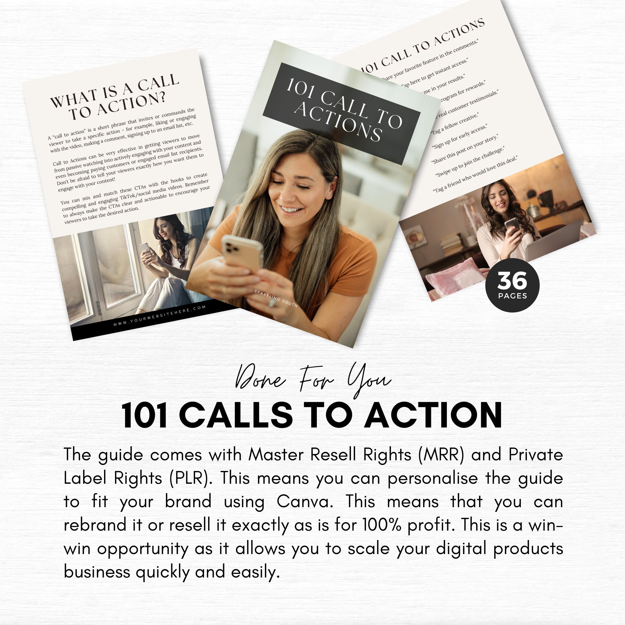 Call to Action Prompts for Social Media Master Resell Rights Done for ...