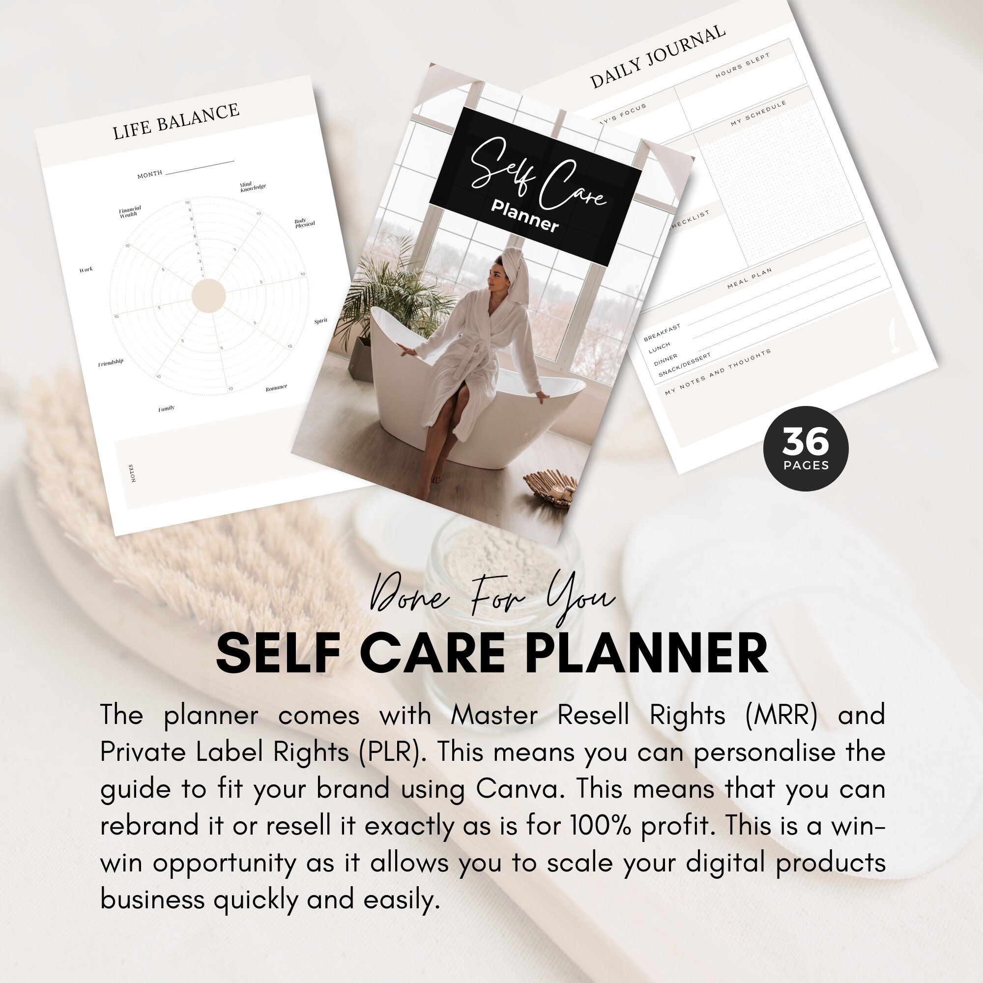 Self Care Planner Printable Mindfulness Workbook Self Love Journal Self ...