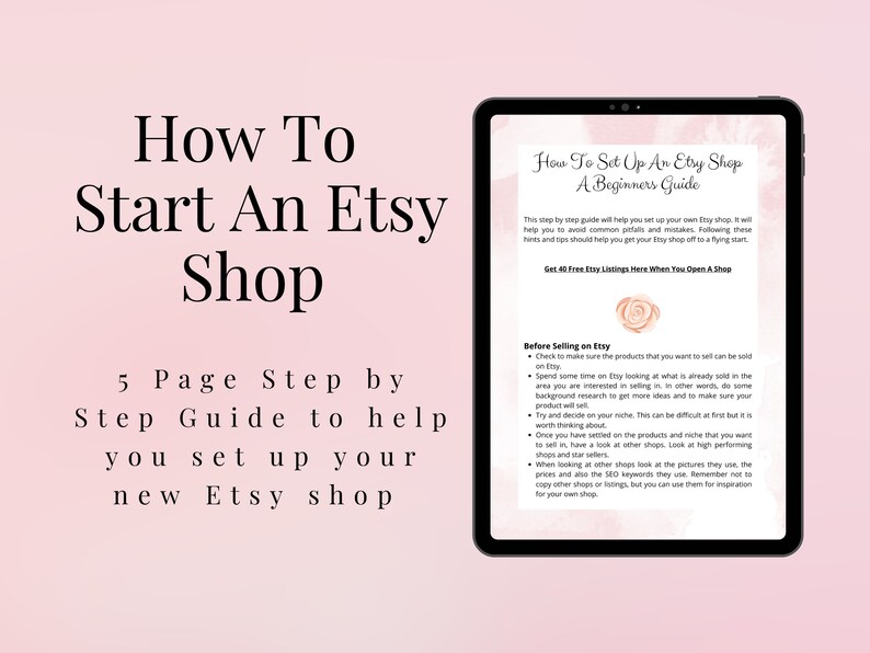 How to Start an Etsy Shop Sell on Etsy Etsy Sellers 40 Free - Etsy New ...