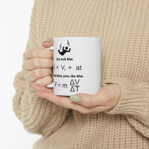Funny Physics Falling Mug With Equations - Etsy