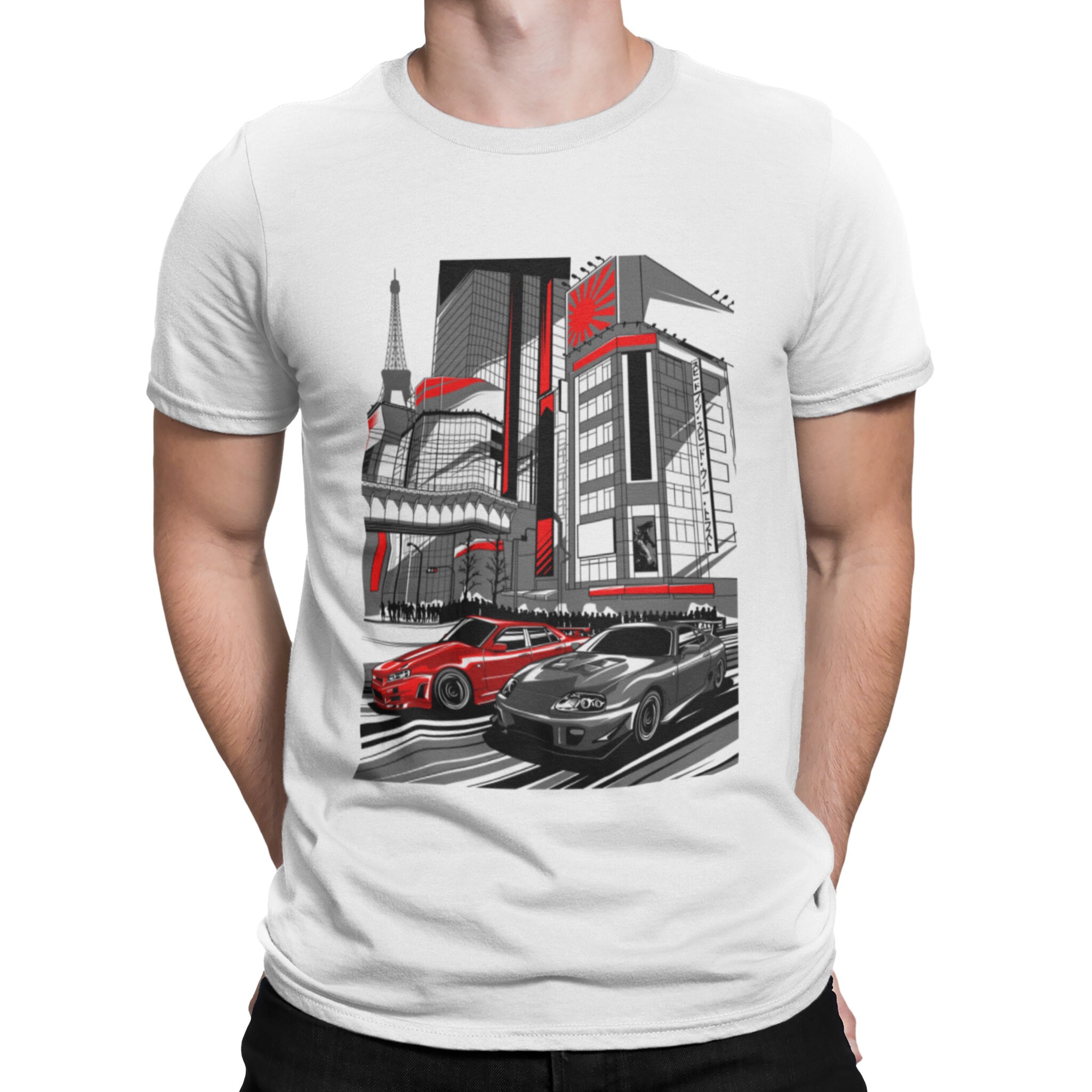 Rivals Car T-shirt Toyota Supra MK4, Nissan Skyline GTR R34, JDM Shirt ...