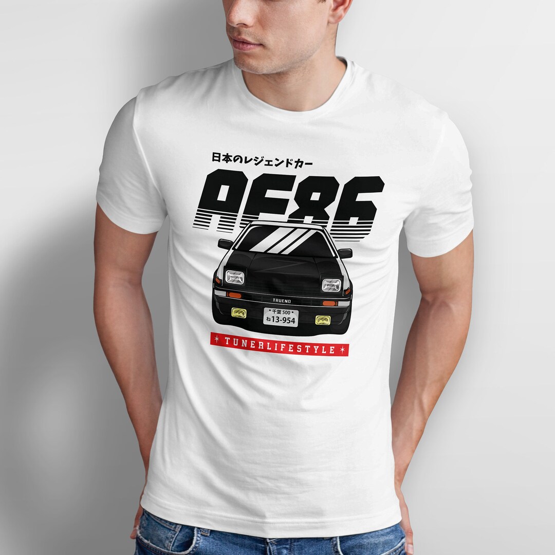 Toyota AE86 Sprinter Trueno Car T-shirt JDM Clothing Car - Etsy