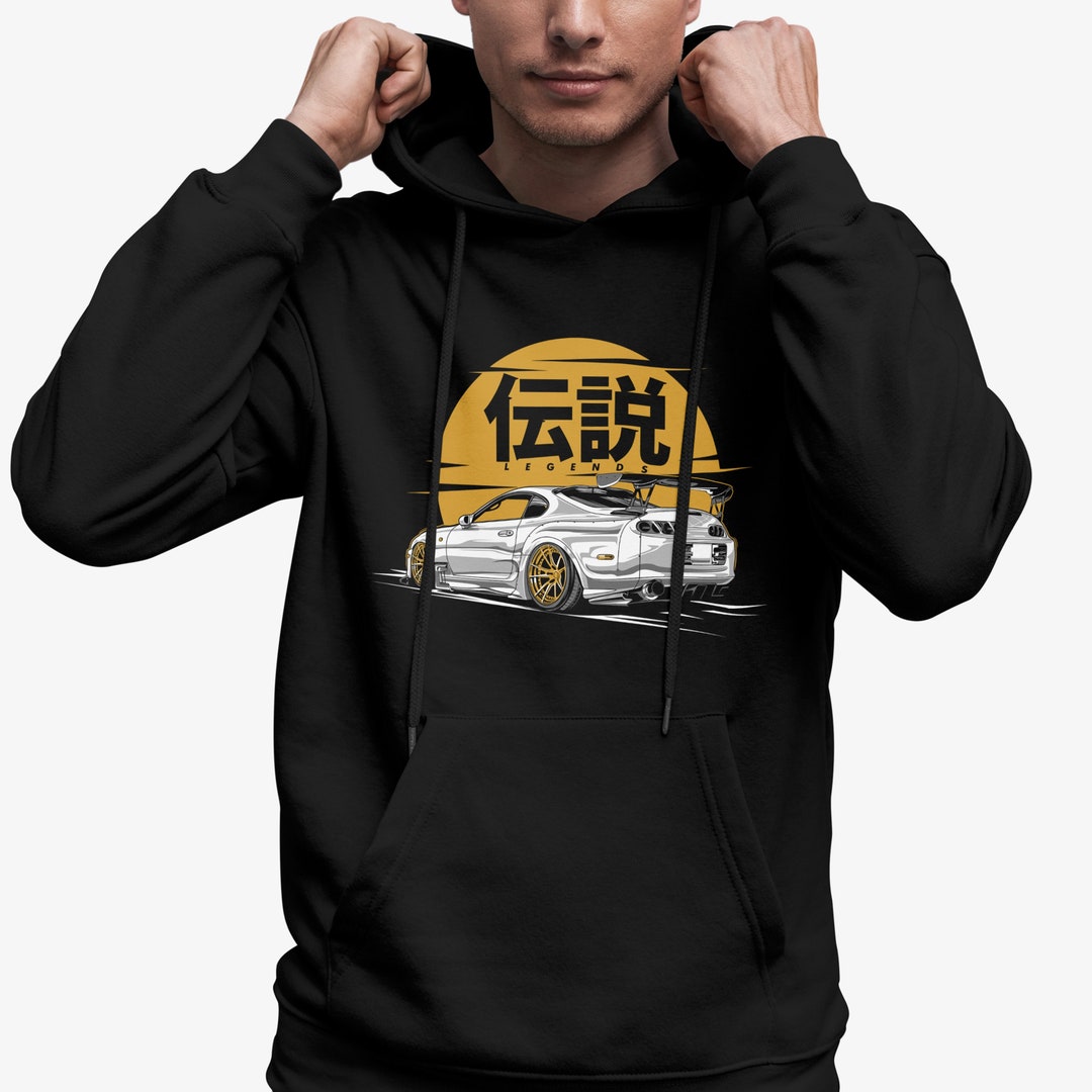 Toyota Supra MKIV Legend Car Hoodie | Car Lover Hoodie, JDM Clothing ...